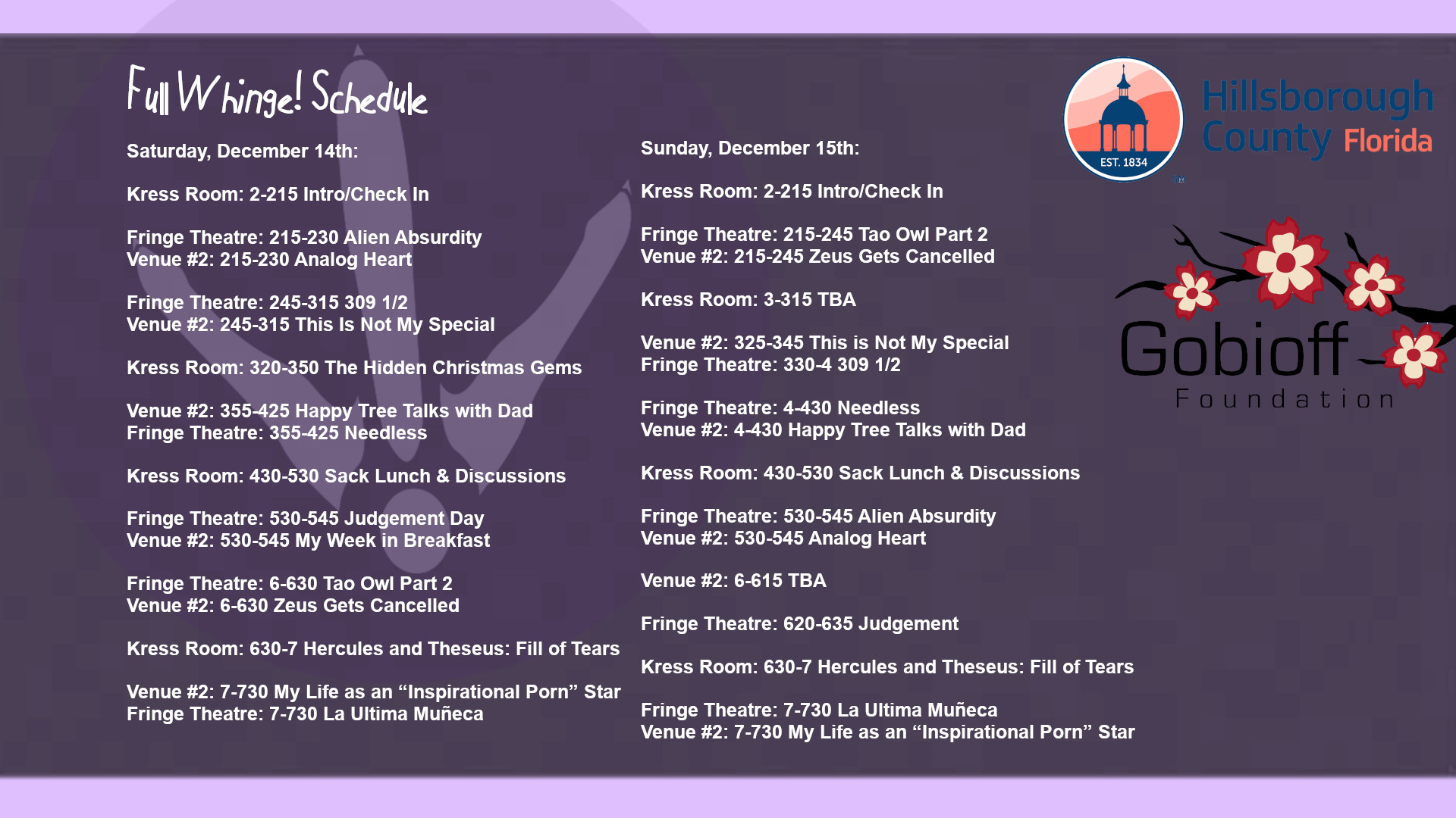 Whinge - The Fringe Theatre